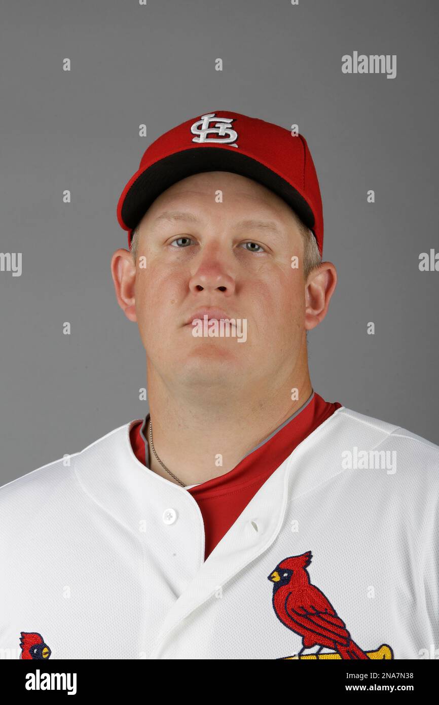 This is a 2012 photo of Jamie Pogue of the St. Louis Cardinals baseball ...
