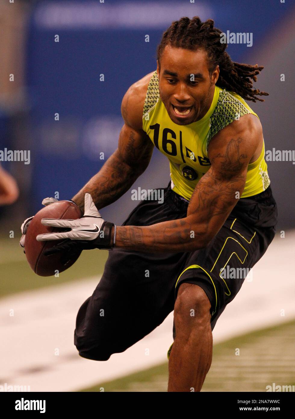 South Carolina defensive back Stephon Gilmore runs a drill at the NFL ...