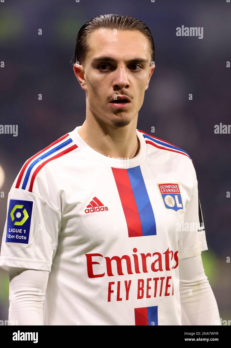 Maxence Caqueret of Lyon during the French championship Ligue 1 ...