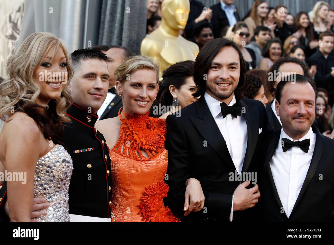 From left, Casey Brown, director Danfung Dennis, Ashley Harris, Sgt ...