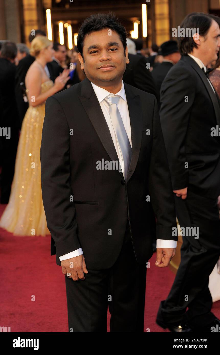 Indian composer A.R. Rahman arrives before the 84th Academy Awards on ...