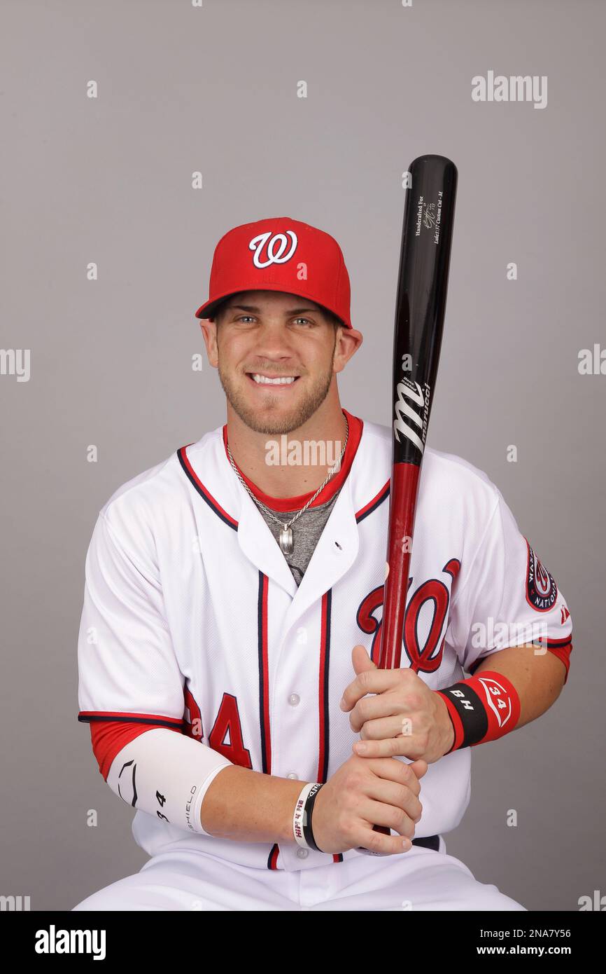 This is a 2012 photo of Bryce Harper of the Washington Nationals ...