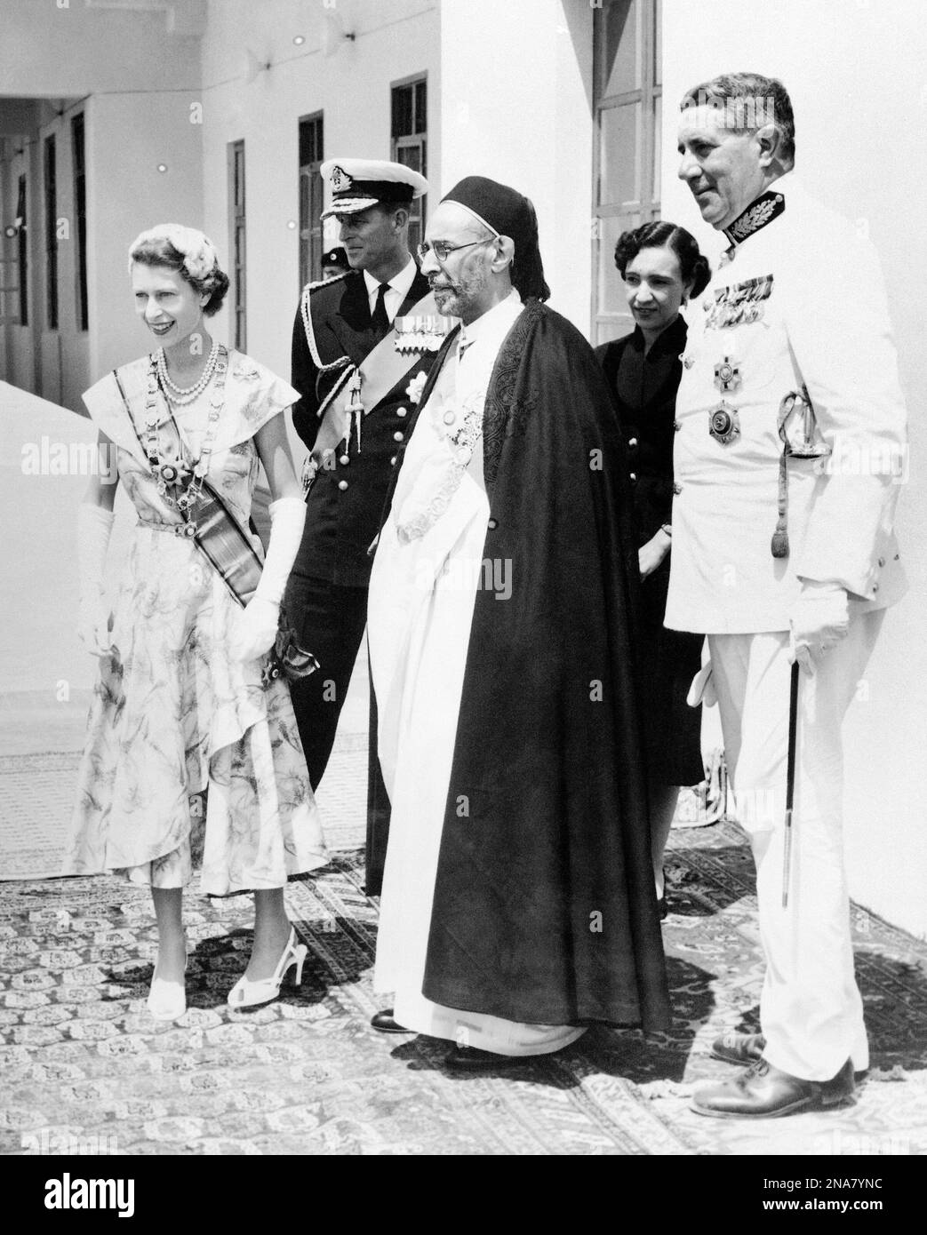 Britain's Queen Elizabeth II and the Prince Philip, the Duke of ...