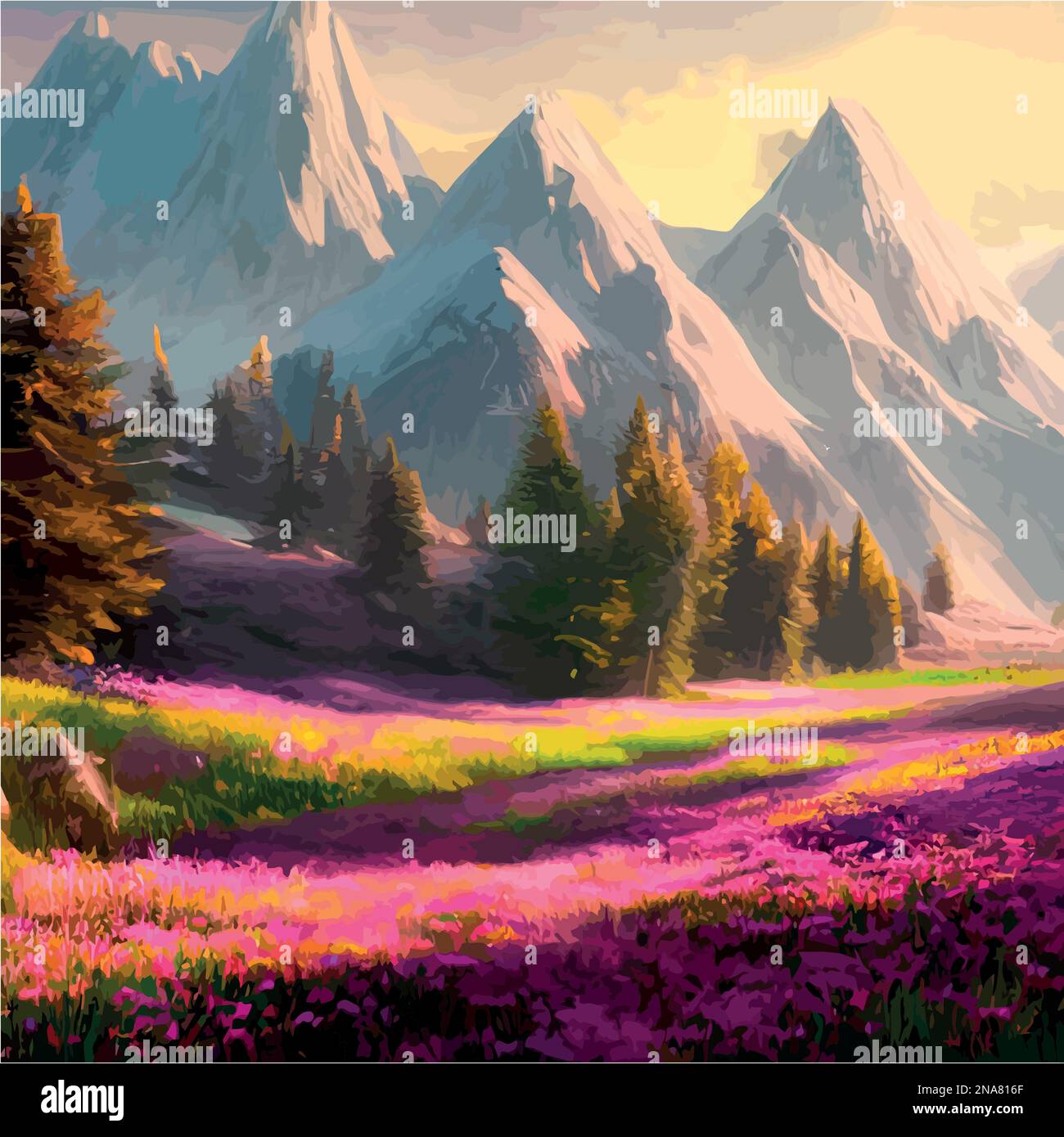 Holland panoramic Stock Vector Images - Alamy