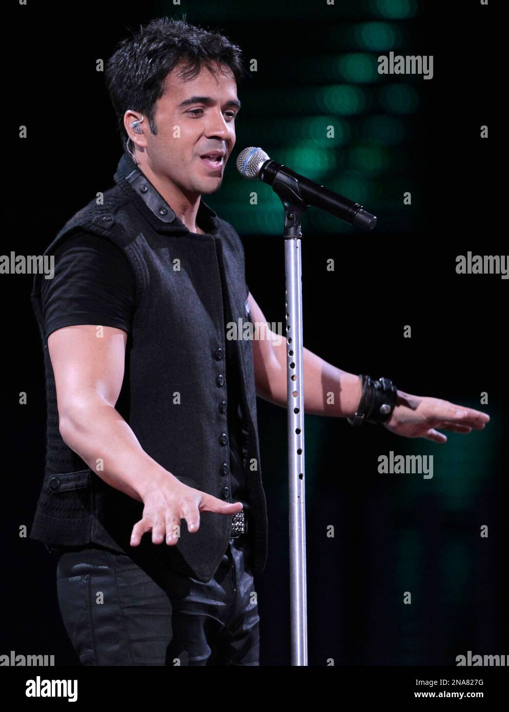 Puerto Rican singer Luis Fonsi performs at the 53rd annual Vina del Mar ...