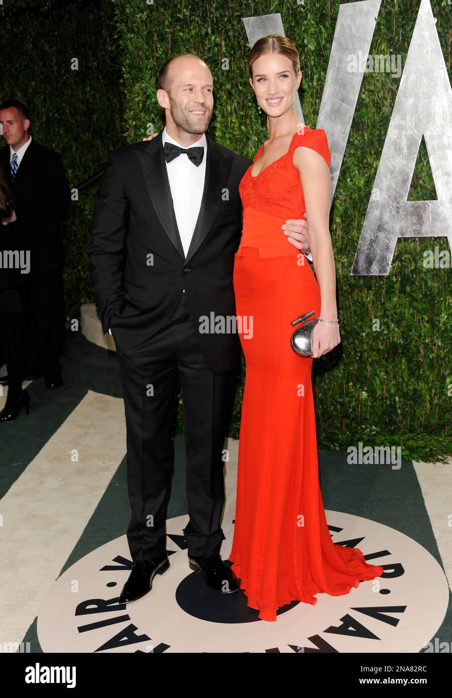 Actor Jason Statham and girlfriend Rosie Huntington-Whiteley arrive at ...