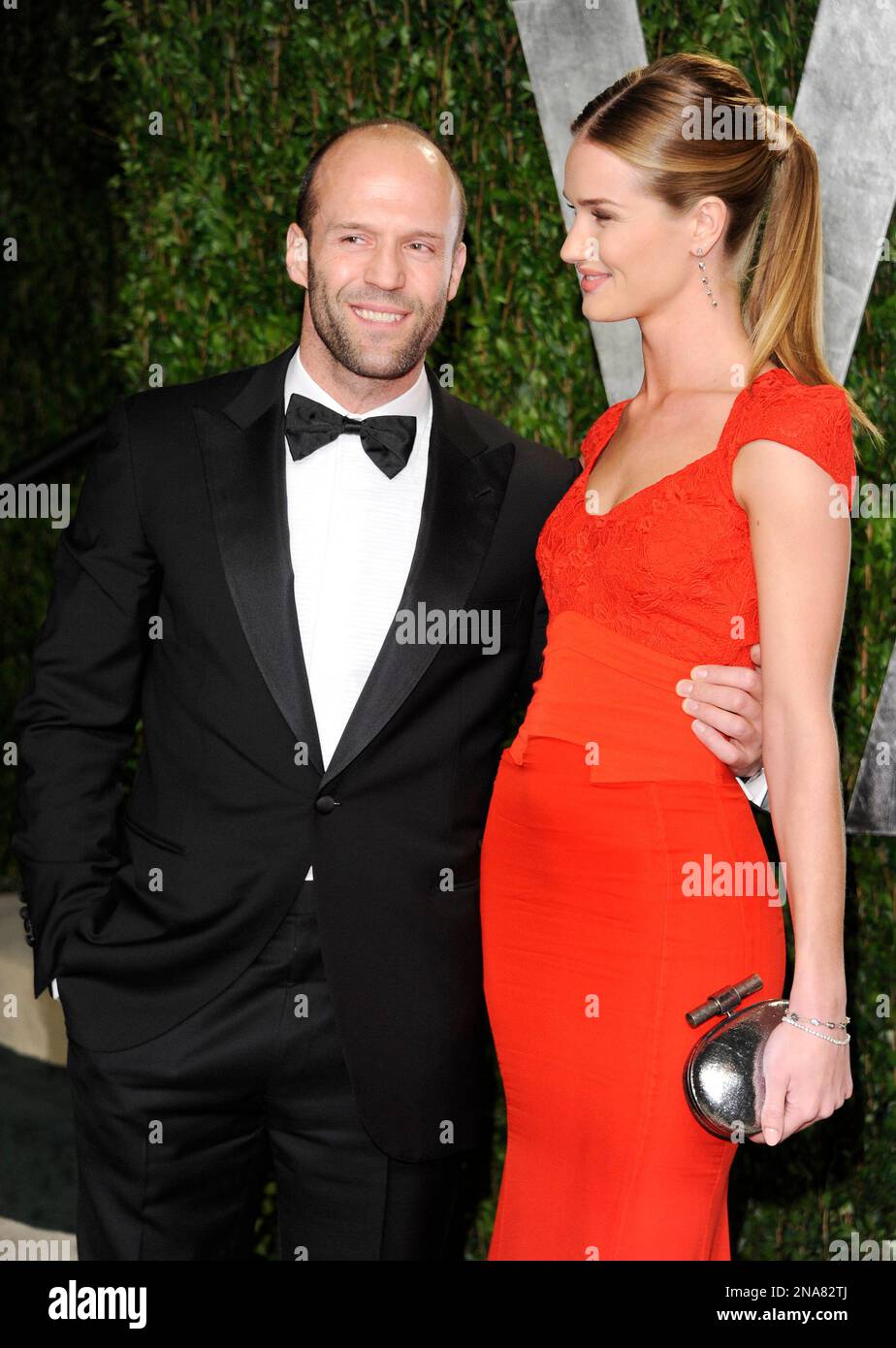 Actor Jason Statham and girlfriend Rosie Huntington-Whiteley arrive at ...