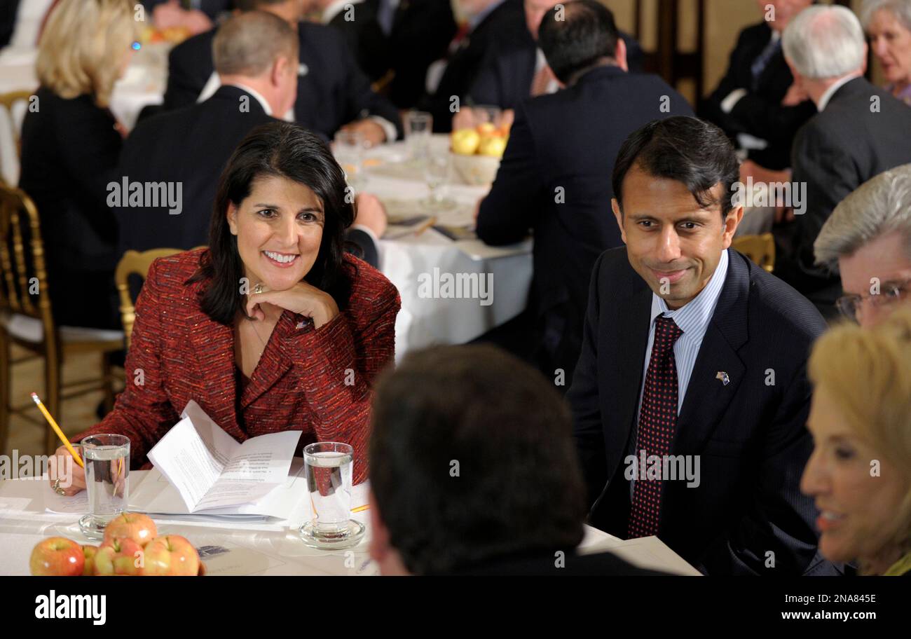 South Carolina Gov. Nikki Haley, left, and Louisiana Gov. Bobby Jindal ...