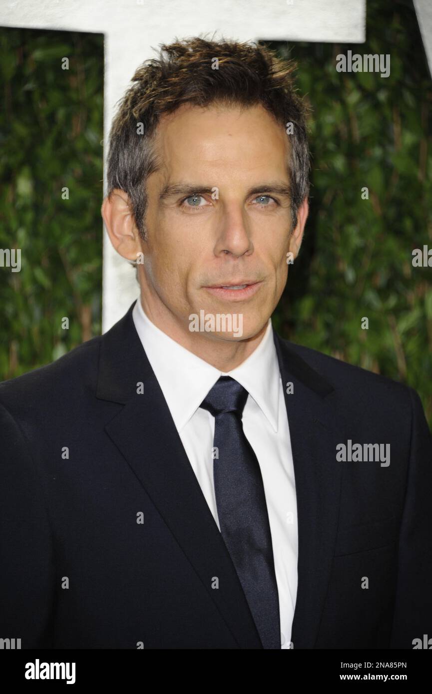 Ben Stiller arrives at the Vanity Fair Oscar party on Sunday, Feb. 26 ...