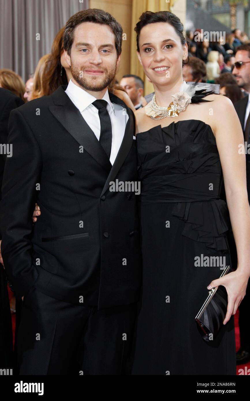 Patrick Doyon, left, and guest arrive before the 84th Academy Awards on ...