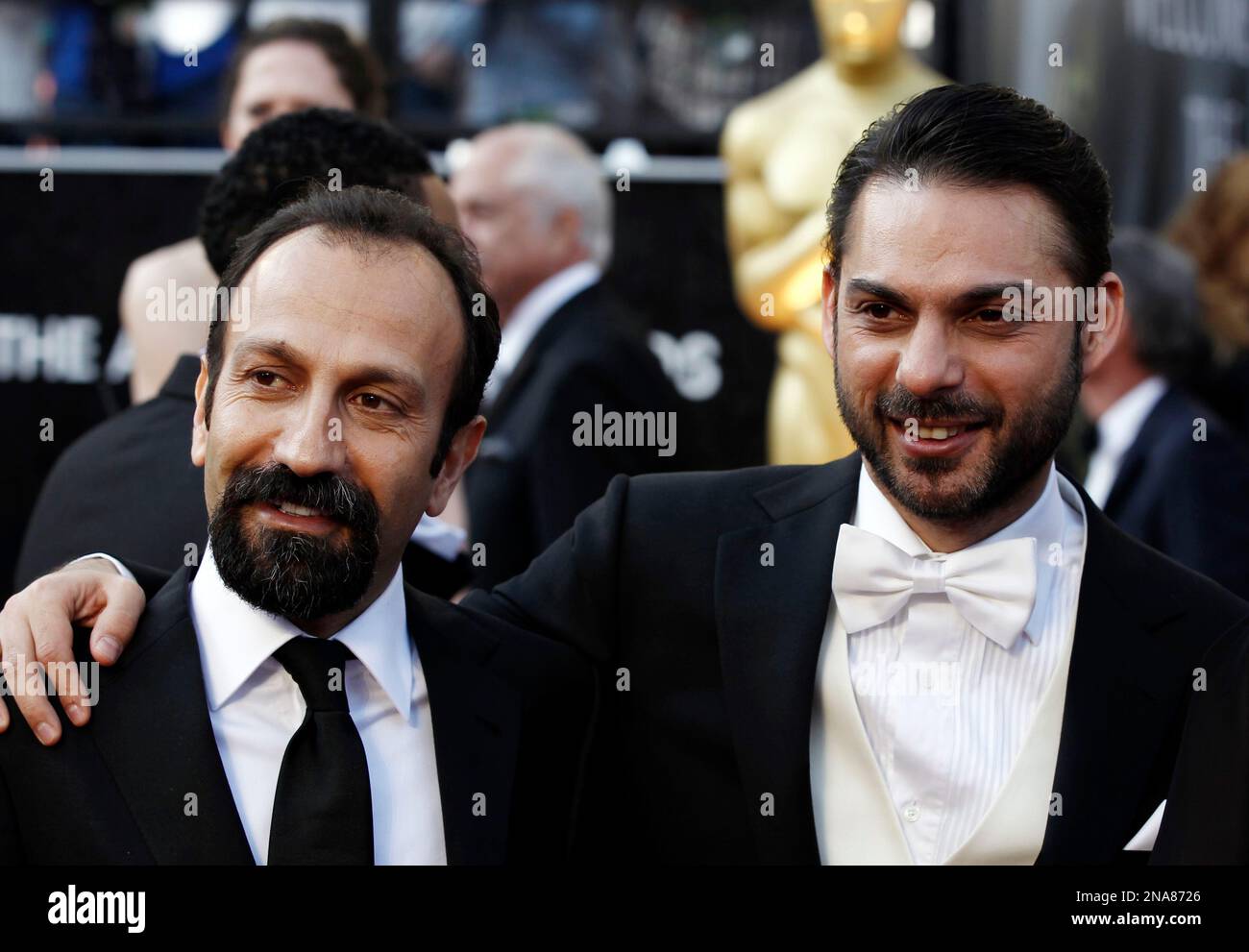Asghar Farhadi, left, and Peyman Moadi arrive before the 84th Academy ...