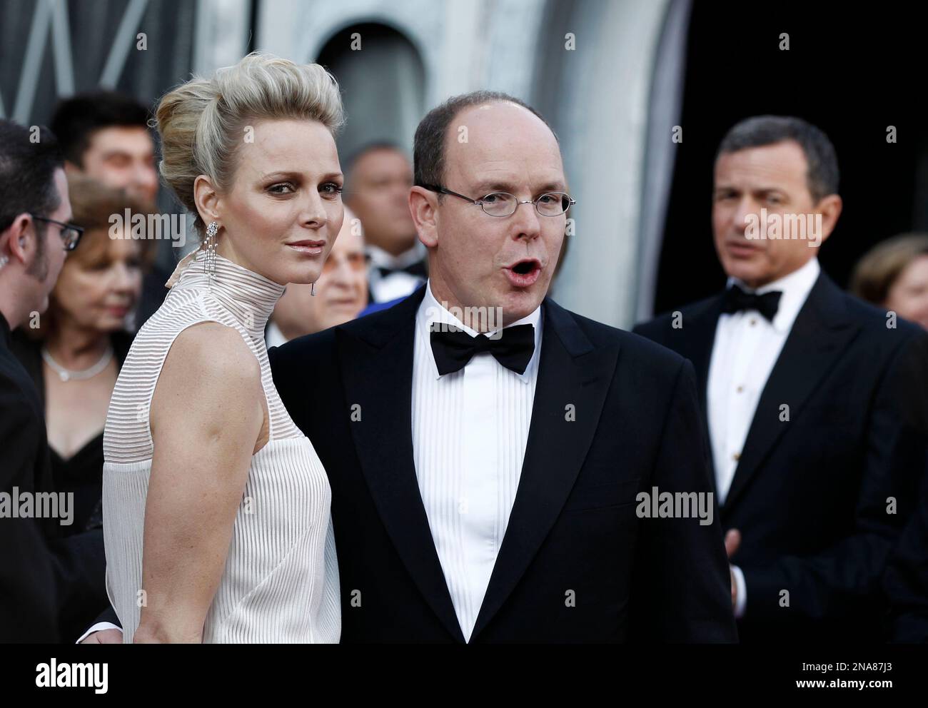 Prince Albert II of Monaco, right, and his wife, Princess Charlene ...