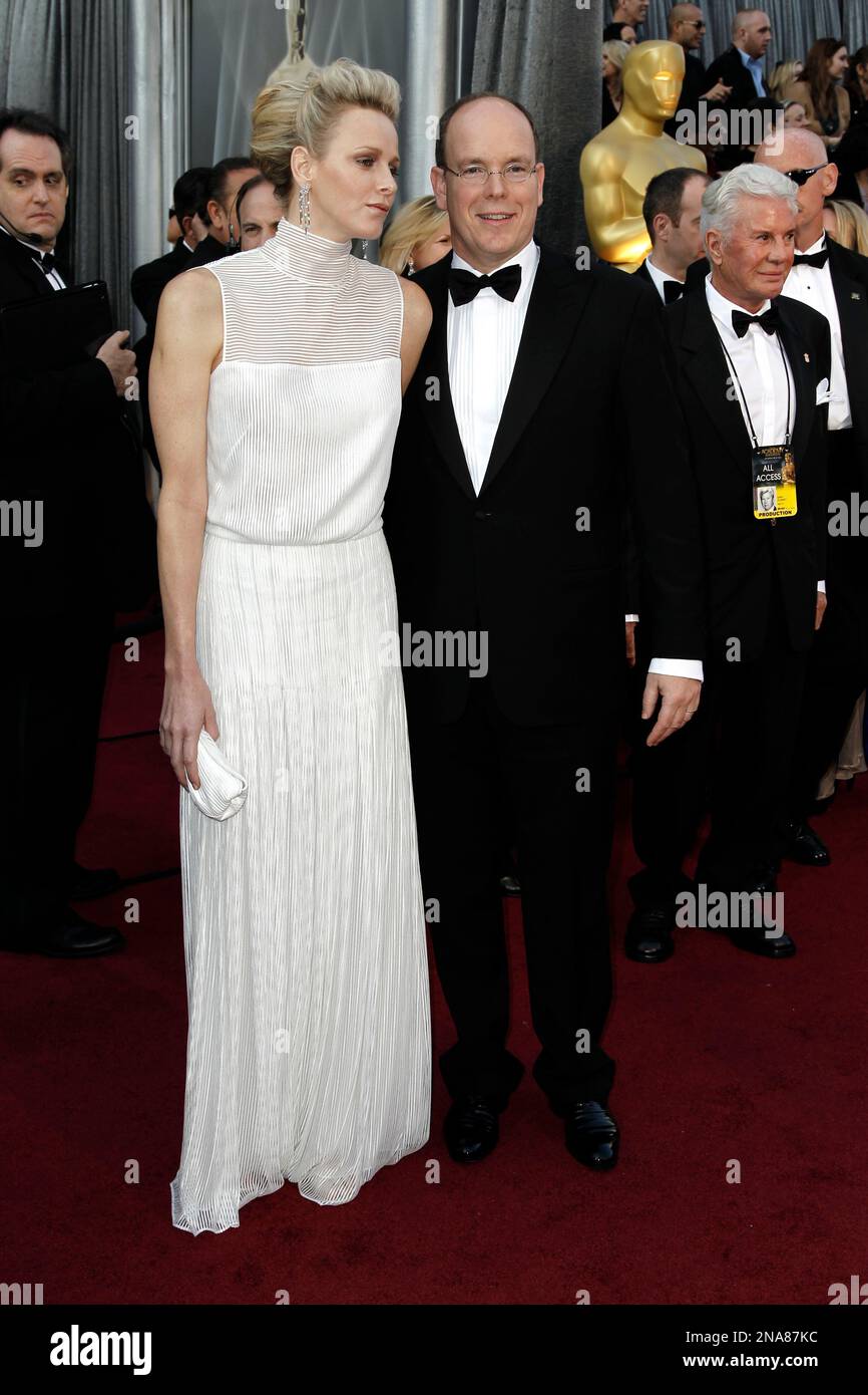 Prince Albert II of Monaco, right, and his wife, Princess Charlene ...