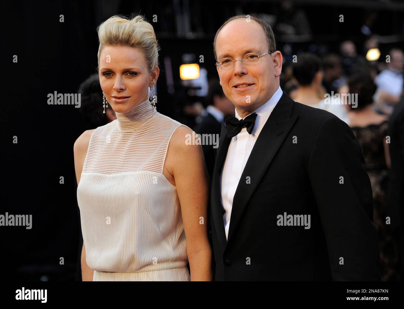 Prince Albert II of Monaco, right, and his wife, Princess Charlene ...