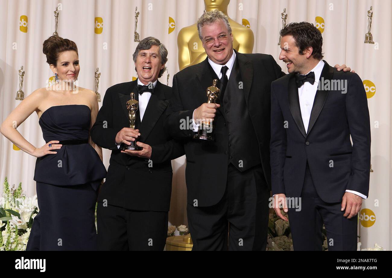 Tom Fleischman, second from right, and John Midgley, second from left ...