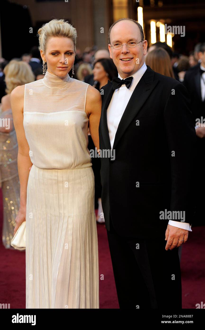 Prince Albert II of Monaco, right, and his wife, Princess Charlene ...