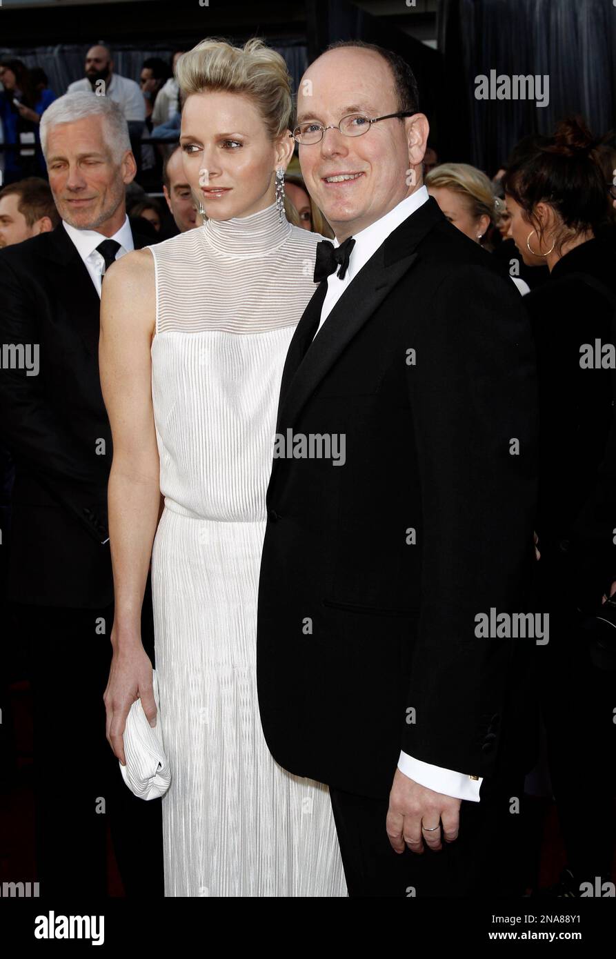 Prince Albert II of Monaco, right, and his wife, Princess Charlene ...