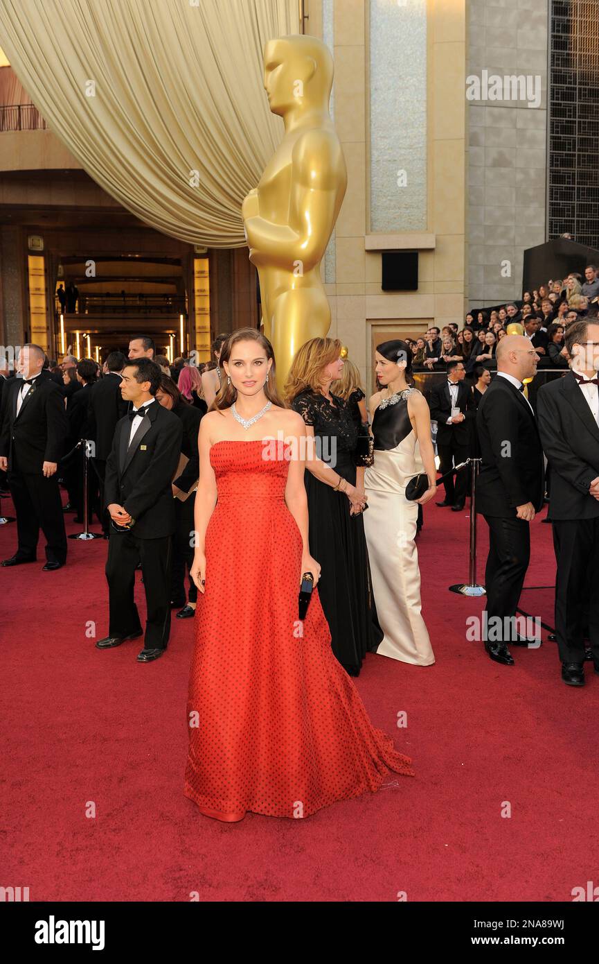 Natalie Portman arrives before the 84th Academy Awards on Sunday, Feb ...