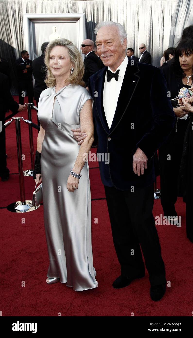 Christopher Plummer, right, and Elaine Taylor arrive before the 84th ...