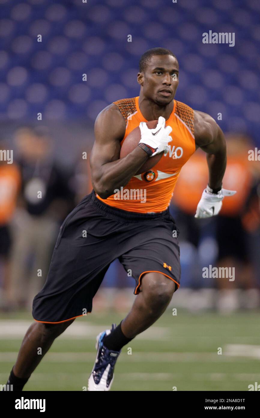 Arizona State receiver Gerell Robinson makes a catch as he runs a drill ...