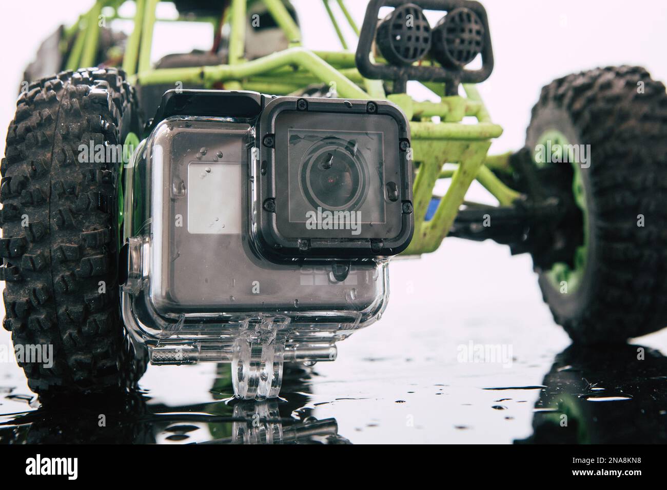 GoPro HERO 5 action camera in waterproof case Stock Photo - Alamy