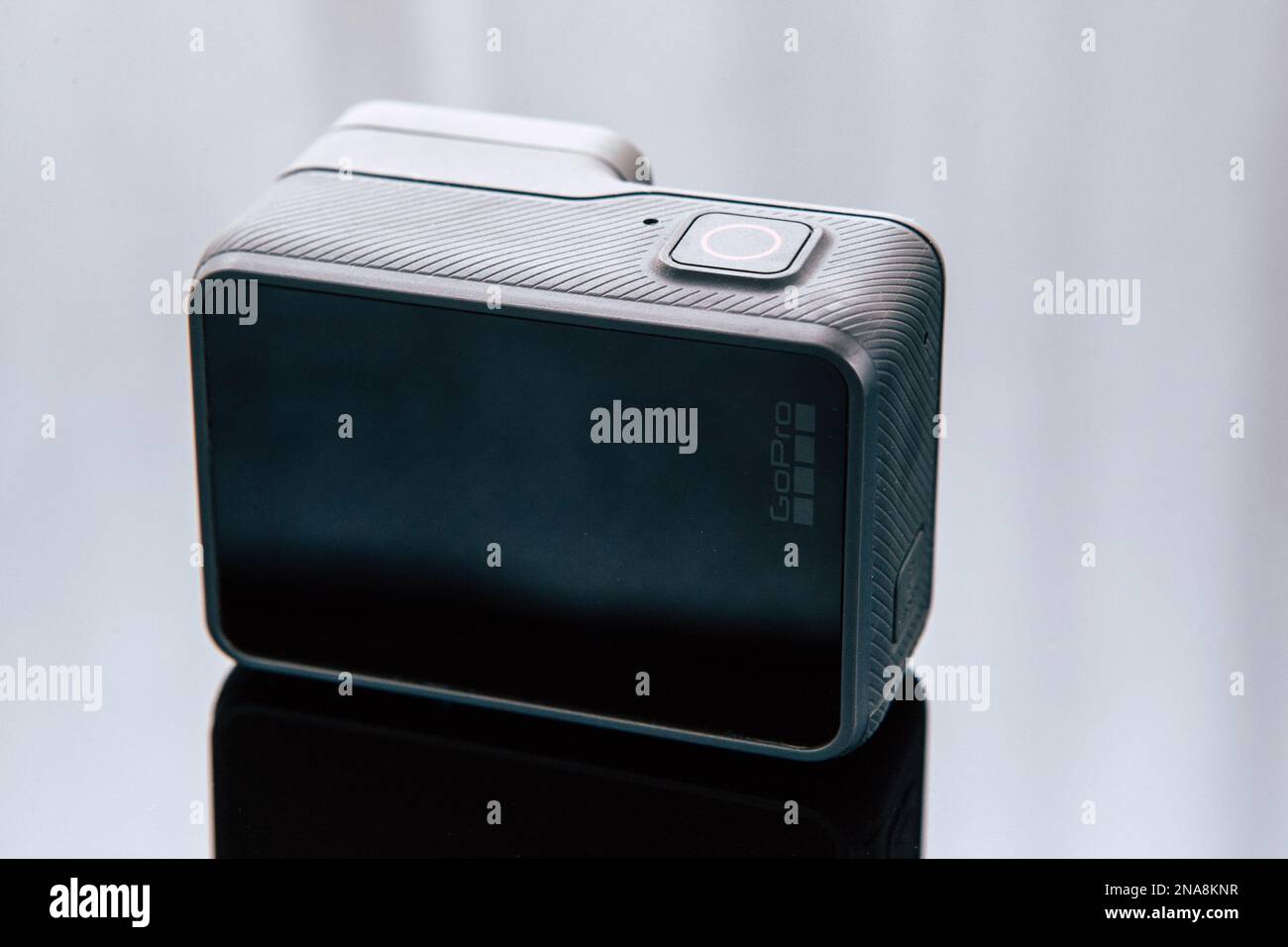 GoPro HERO 5 digital action camera back view Stock Photo - Alamy