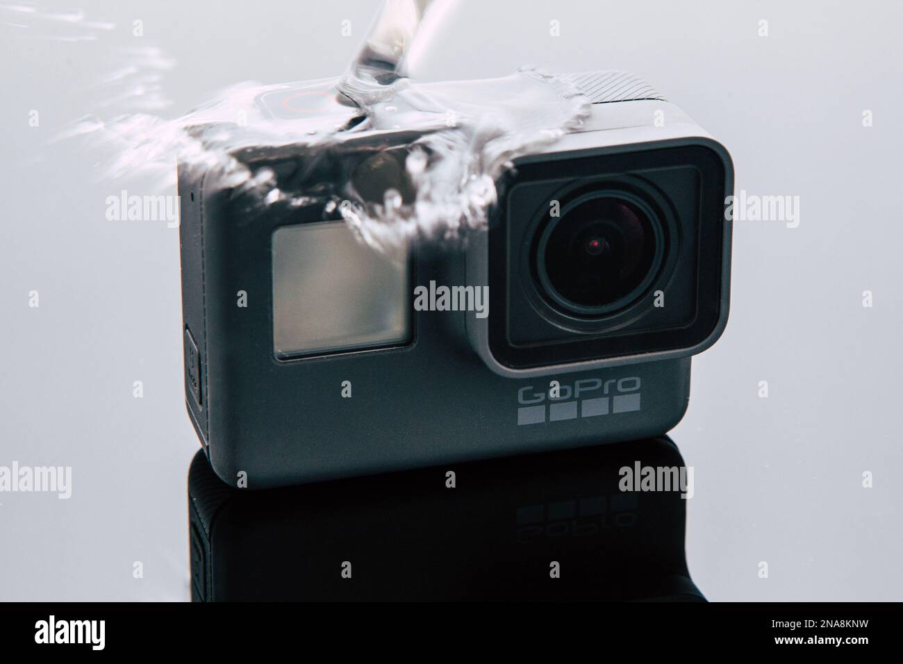 GoPro HERO 5 action camera under water Stock Photo - Alamy