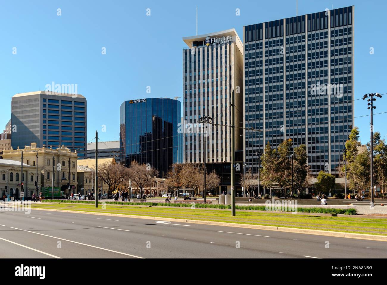 Adelaide, South Australia - August 23, 2019: Angas, Flinders University ...