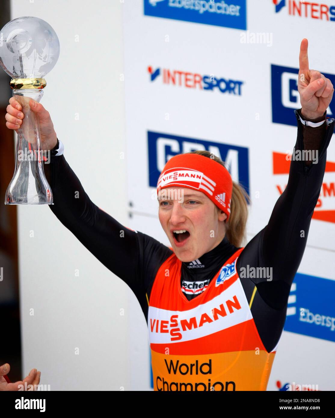 Overall winner Germany's Tatjana Hufner celebrates her victory at the ...