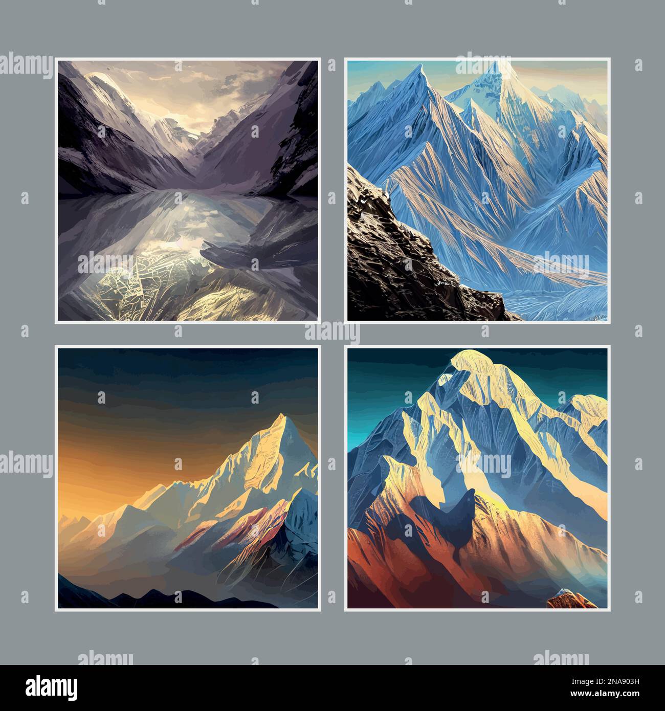 Long range mountains Stock Vector Images - Alamy