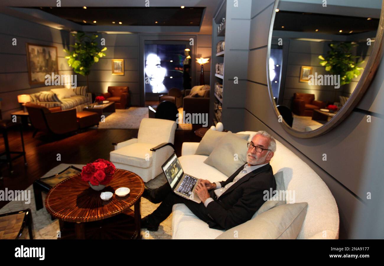 Interior designer Waldo Fernandez poses for a picture in the greenroom ...