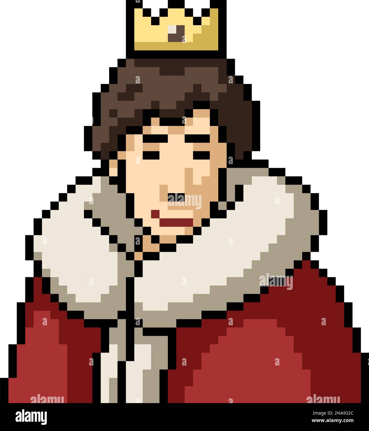 Pixel crown Stock Vector Images - Alamy