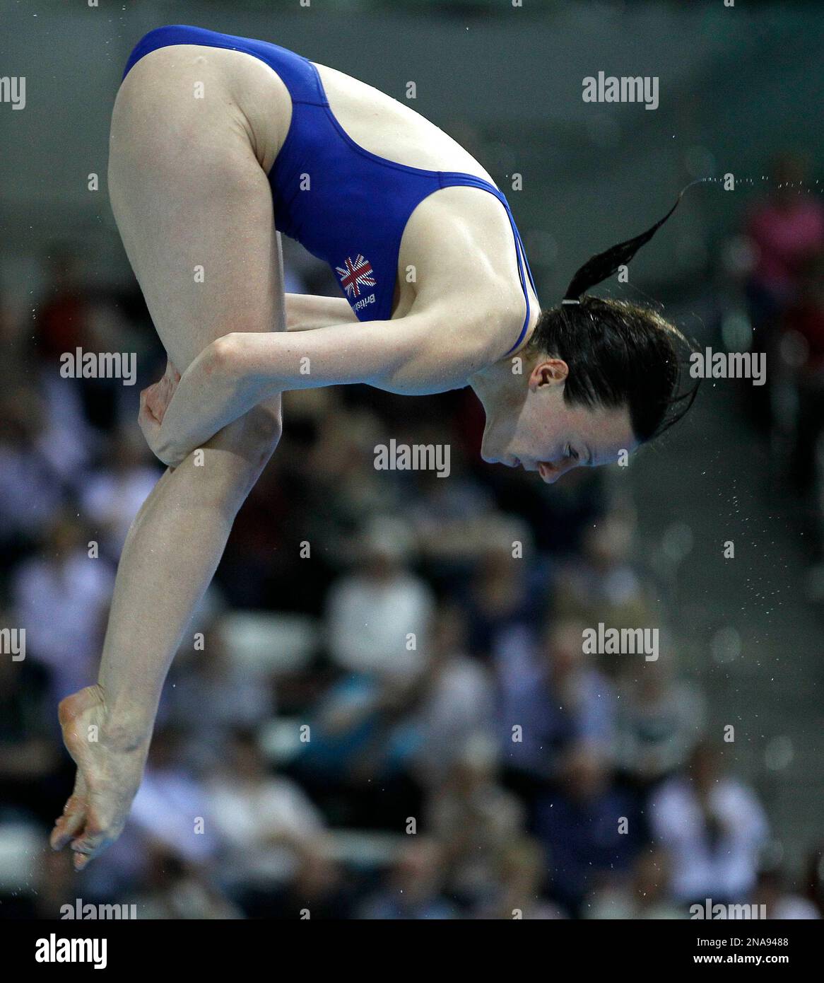 Britain's Rebecca Gallantree takes part in the Women's 3m Springboard ...
