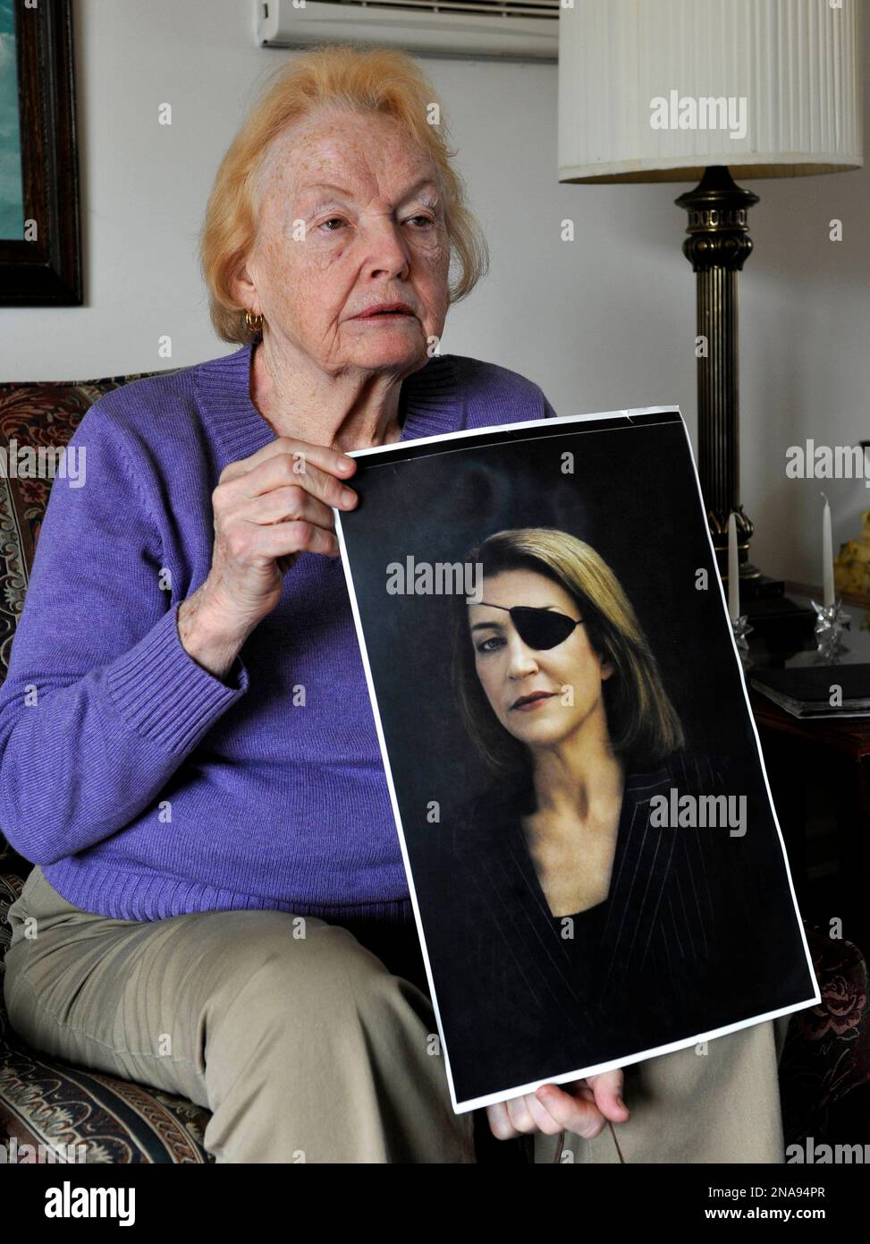 Rosemarie Colvin, mother of journalist, Marie Colvin poses with her ...