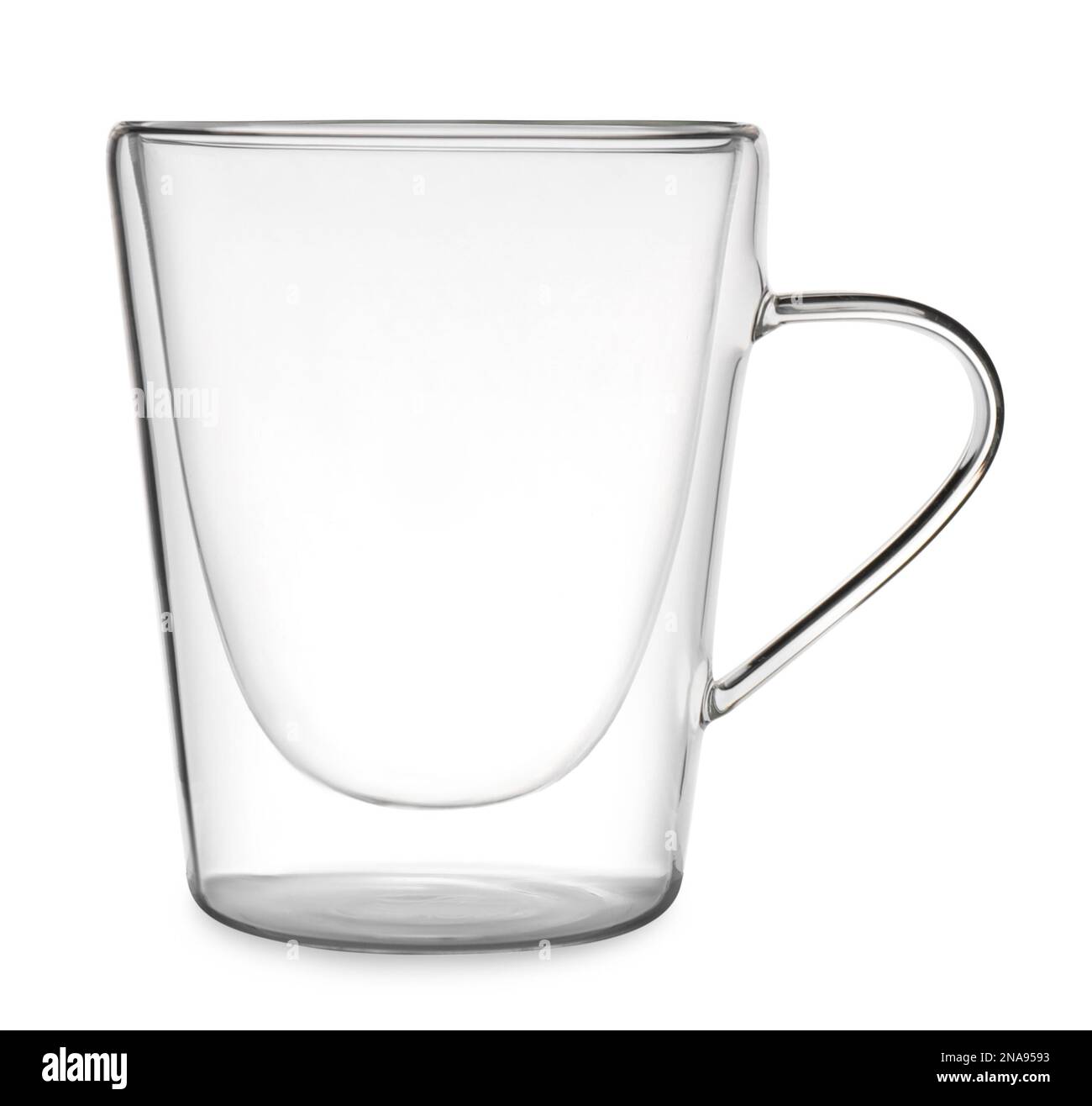 Empty double wall cup isolated on white Stock Photo - Alamy