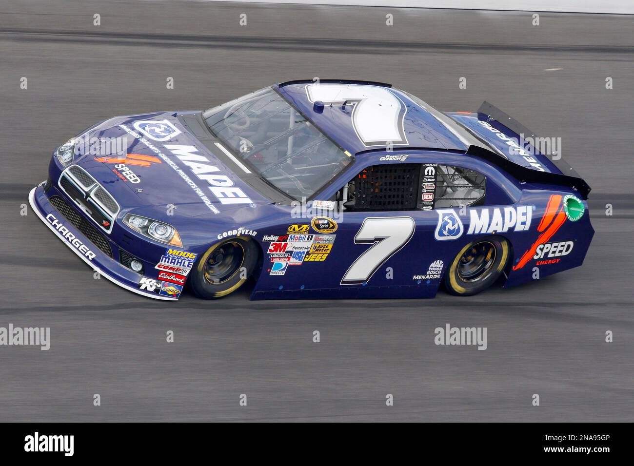 Robby Gordon drives his car during qualifying for the NASCAR Daytona ...