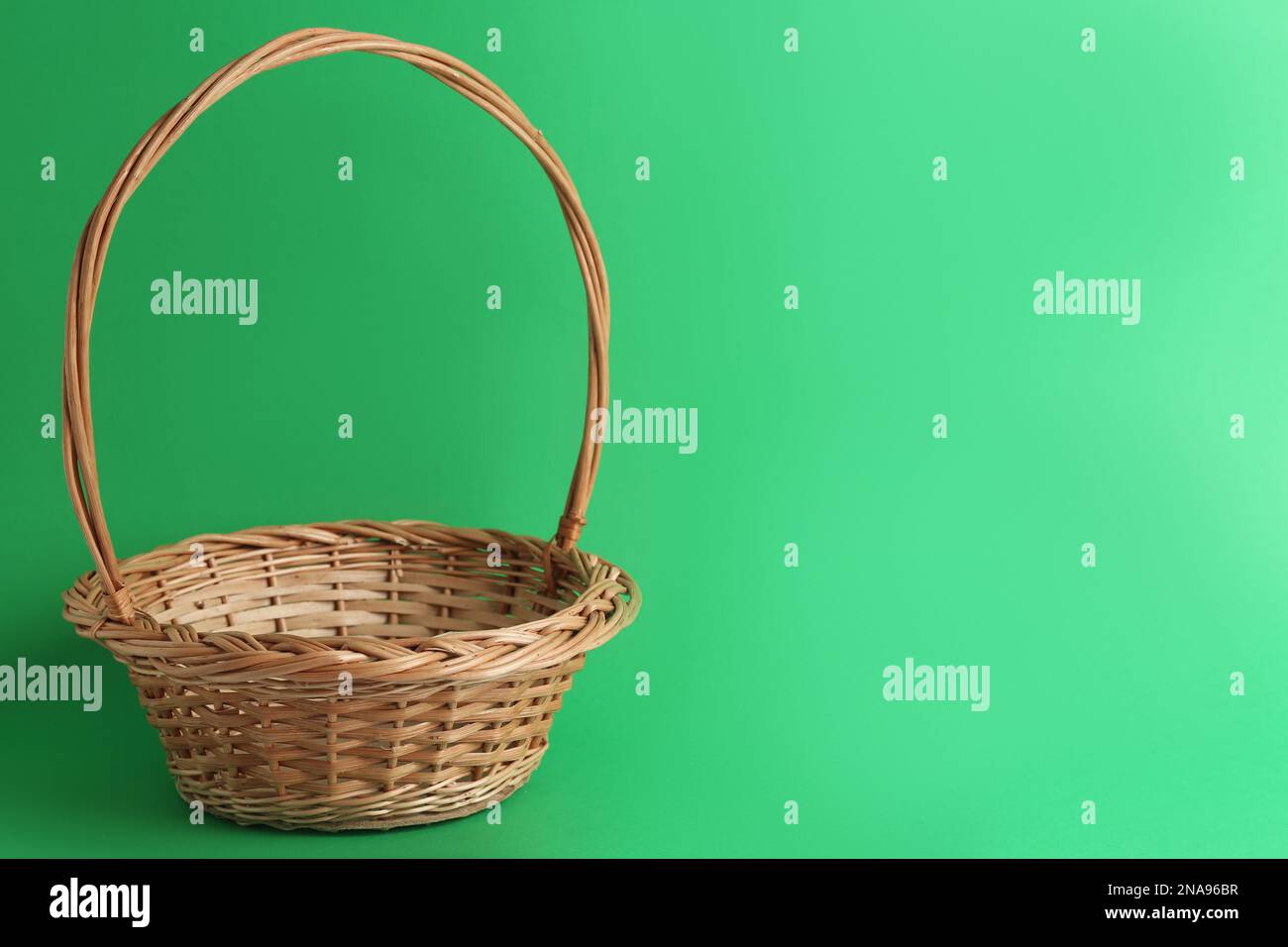 Empty wicker basket on hi-res stock photography and images - Alamy