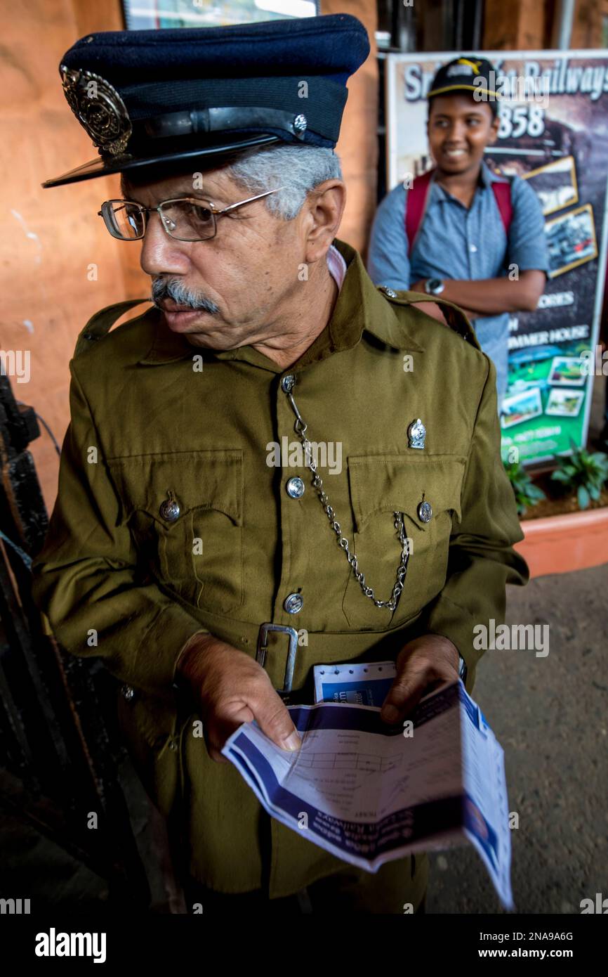 Ticket collector train hi-res stock photography and images - Alamy