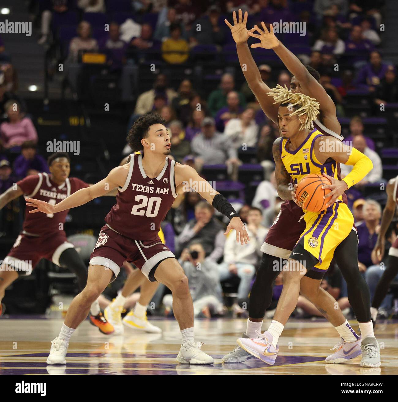 Baton Rouge, USA. 11th Feb, 2023. LSU Tigers guard Adam Miller (44 ...