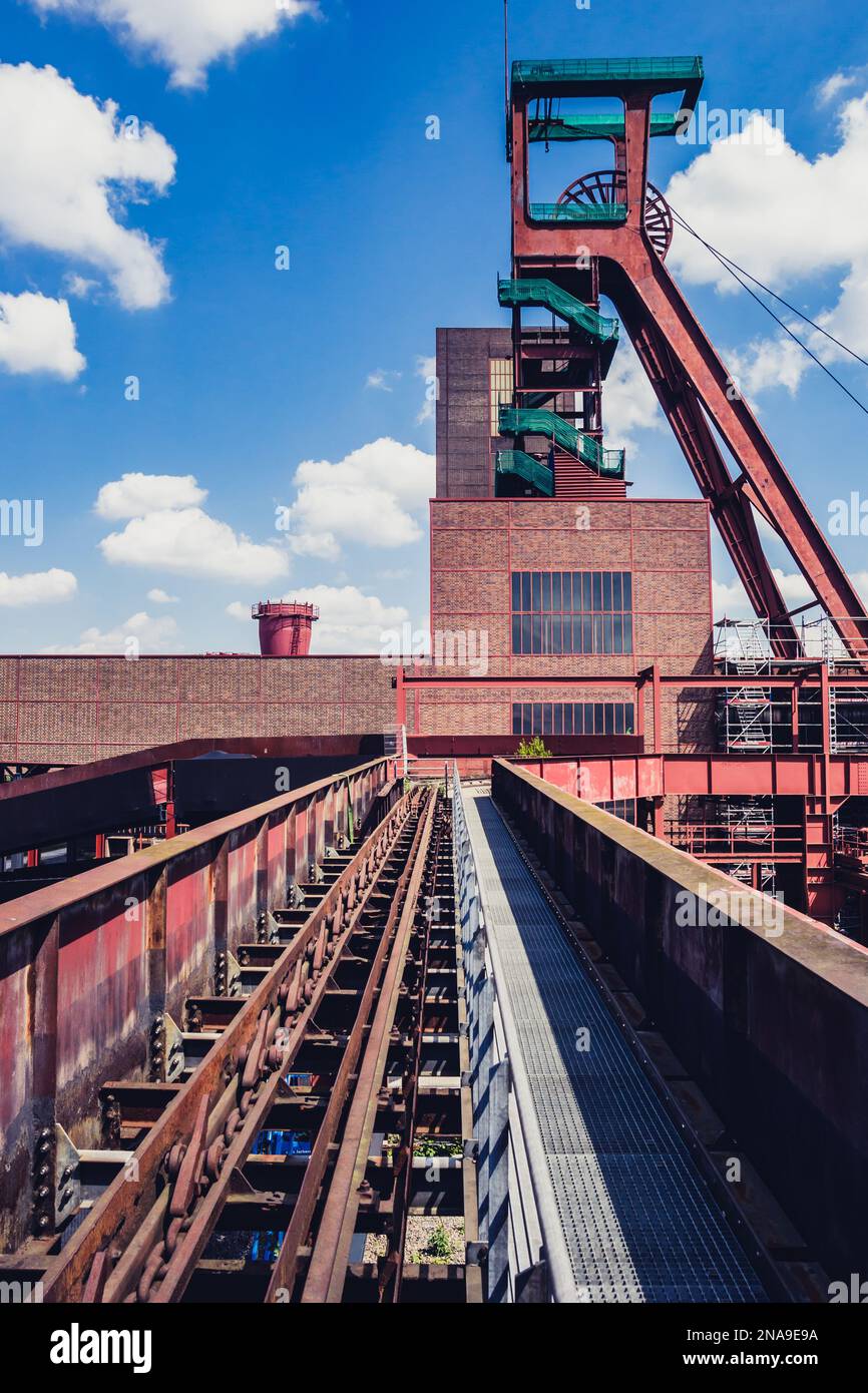 Industrial heritage in vintage color processing of the Zollverein cola ...