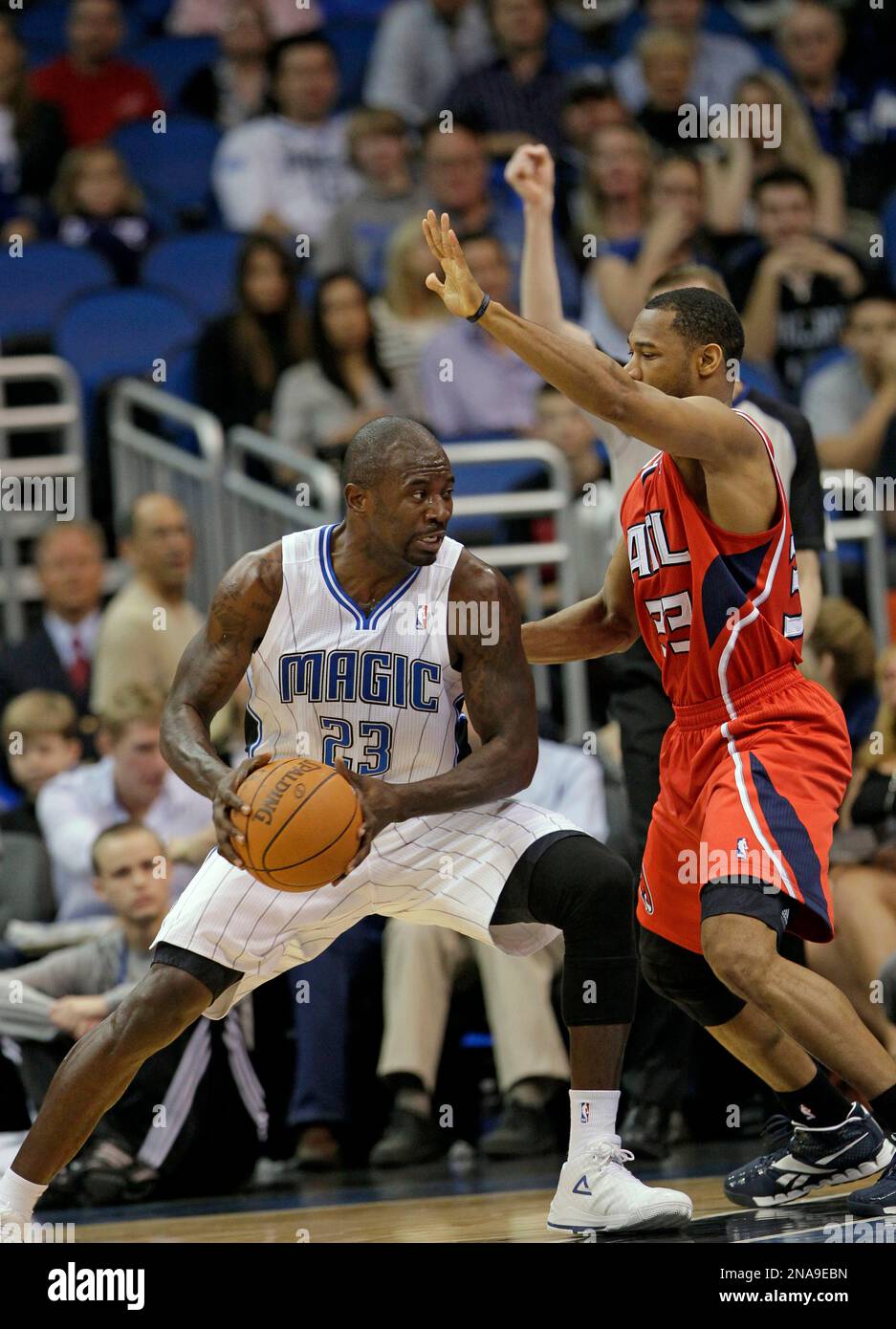 Orlando Magic's Jason Richardson (23) looks for position against ...