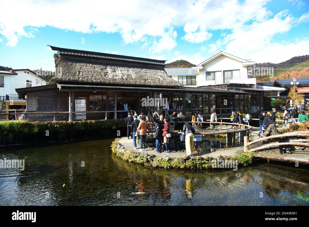 Oshino Hakkai village in Yamanashi prefecture, Japan Stock Photo - Alamy