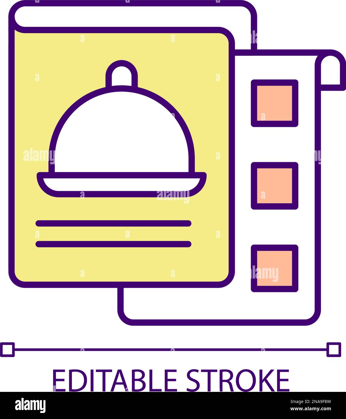 Menu ingredients RGB color icon Stock Vector Image & Art - Alamy