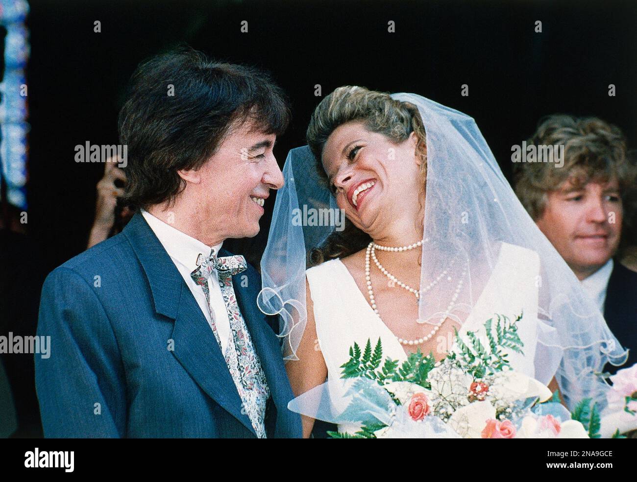 Former member of The Rolling Stones, Bill Wyman with new wife Suzanne ...