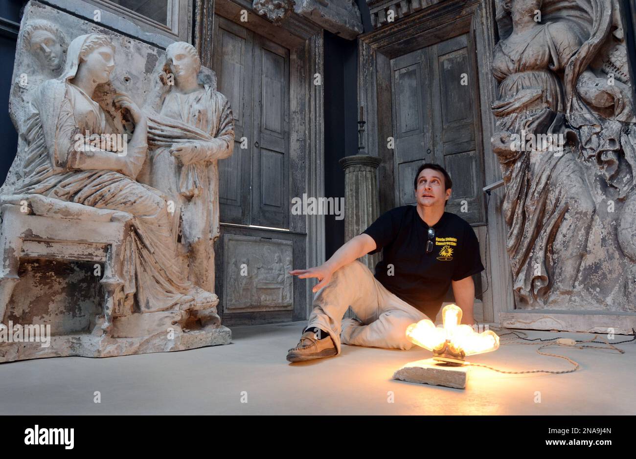 In this photo taken Feb. 1, 2012, Bronson Pinchot discusses the Greek ...