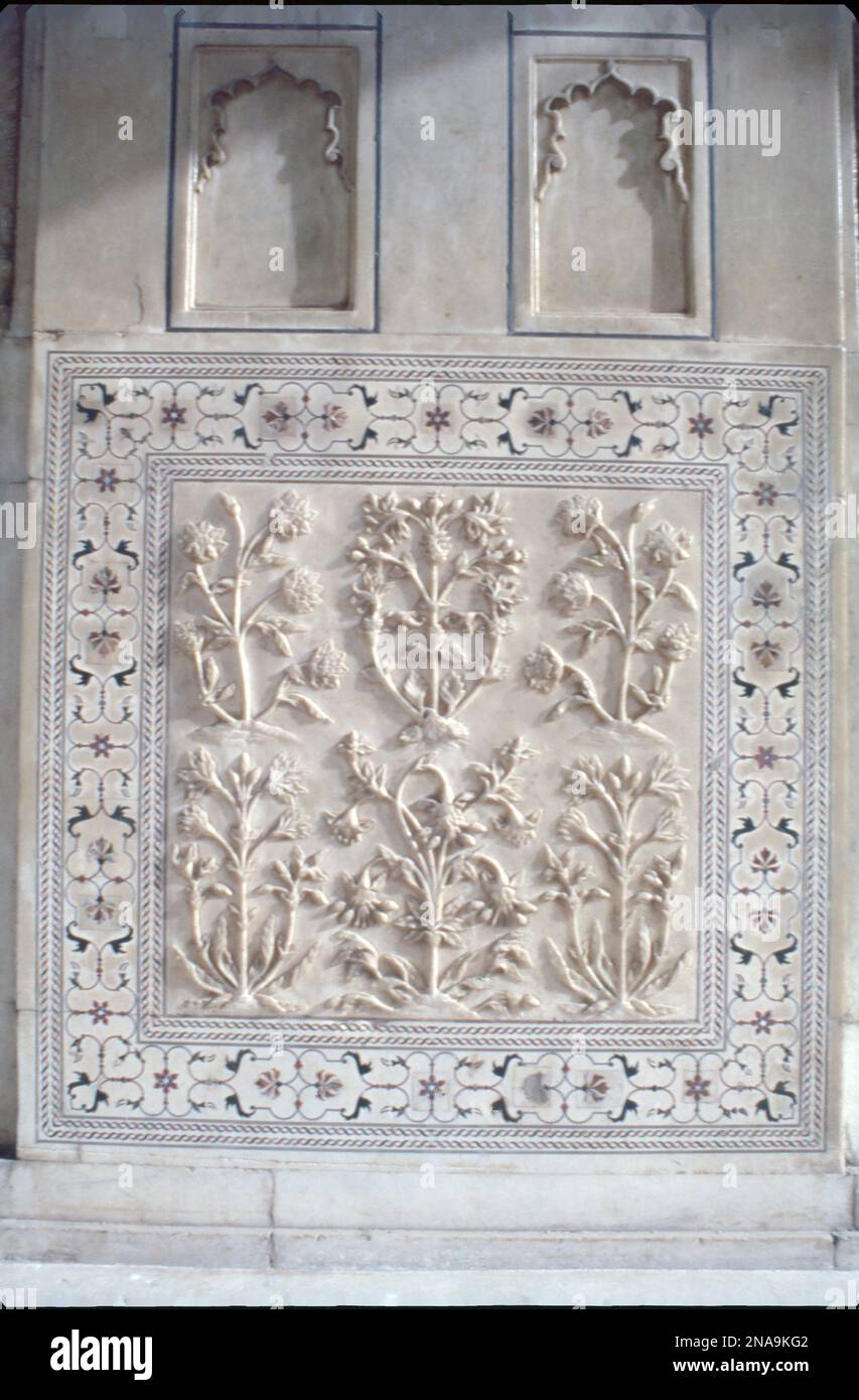 Marble work at Taj Mahal, Agra, Utter Pradesh, India Stock Photo - Alamy