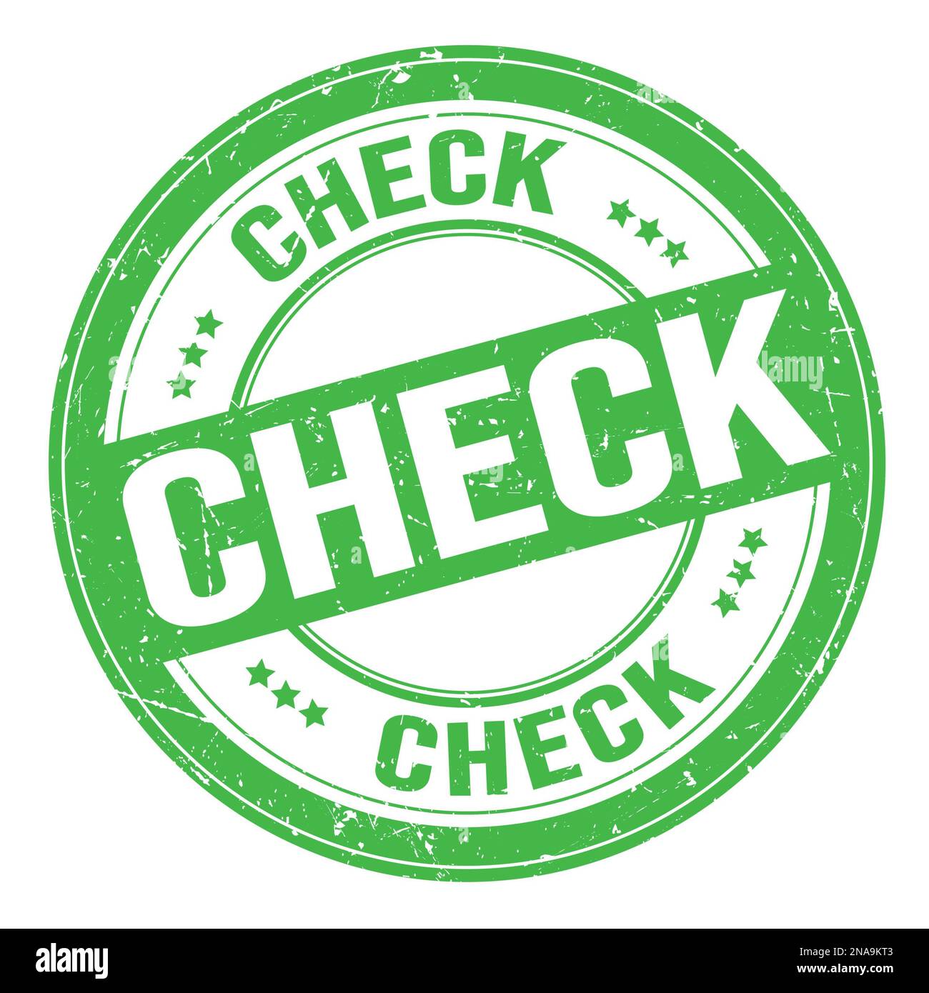 Check text on round hi-res stock photography and images - Alamy