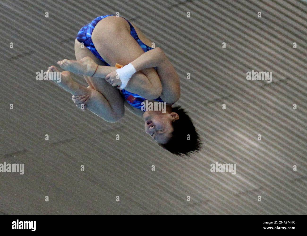Number 1 ranked qualifier China's Chen Ruolin performs a dive in the ...