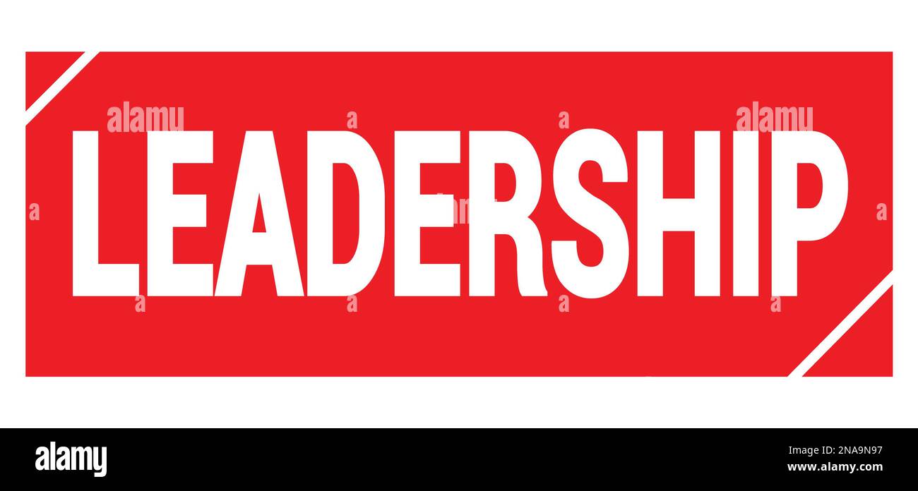 LEADERSHIP text written on red grungy stamp sign Stock Photo - Alamy