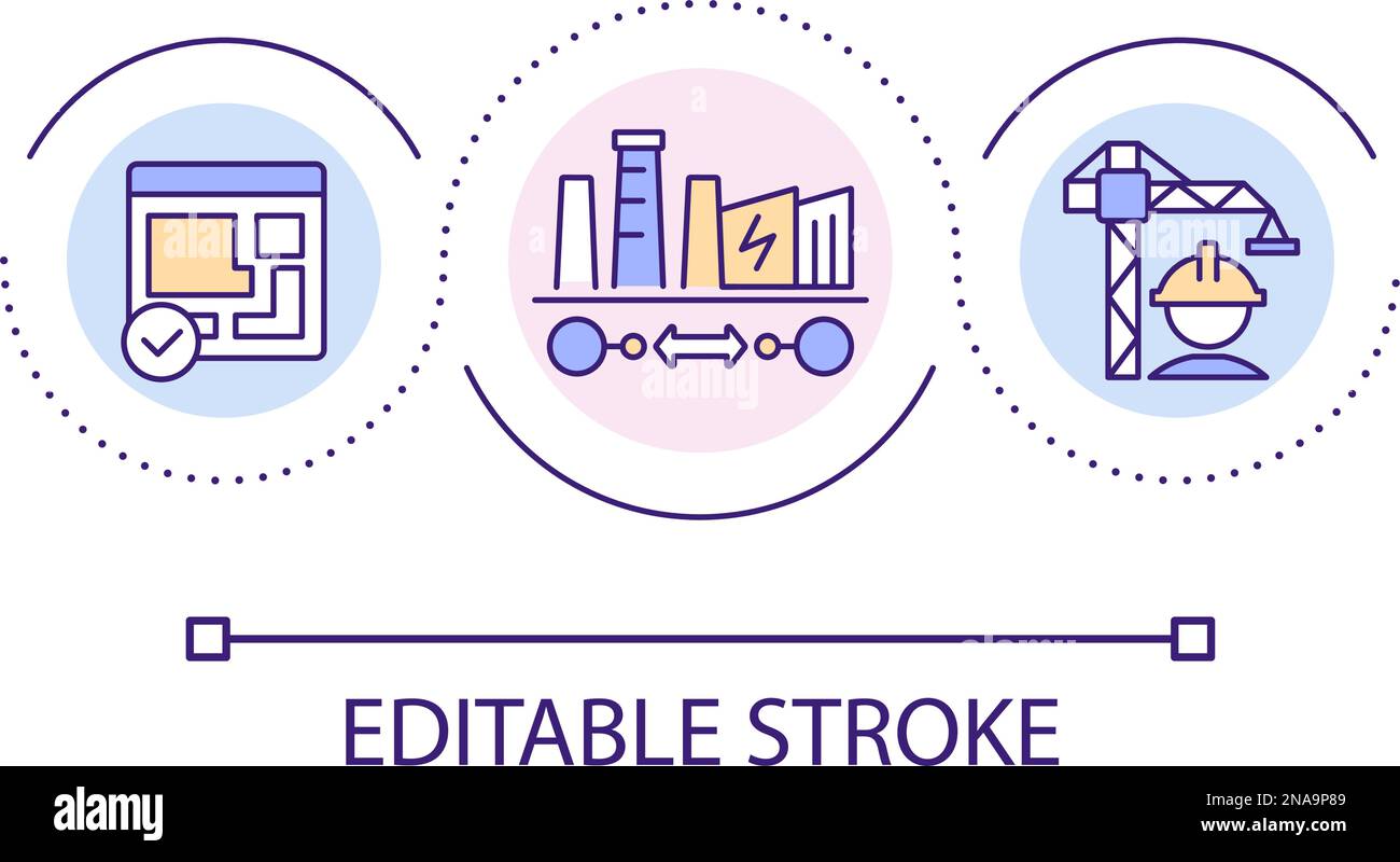 Building plant loop concept icon Stock Vector Image & Art - Alamy